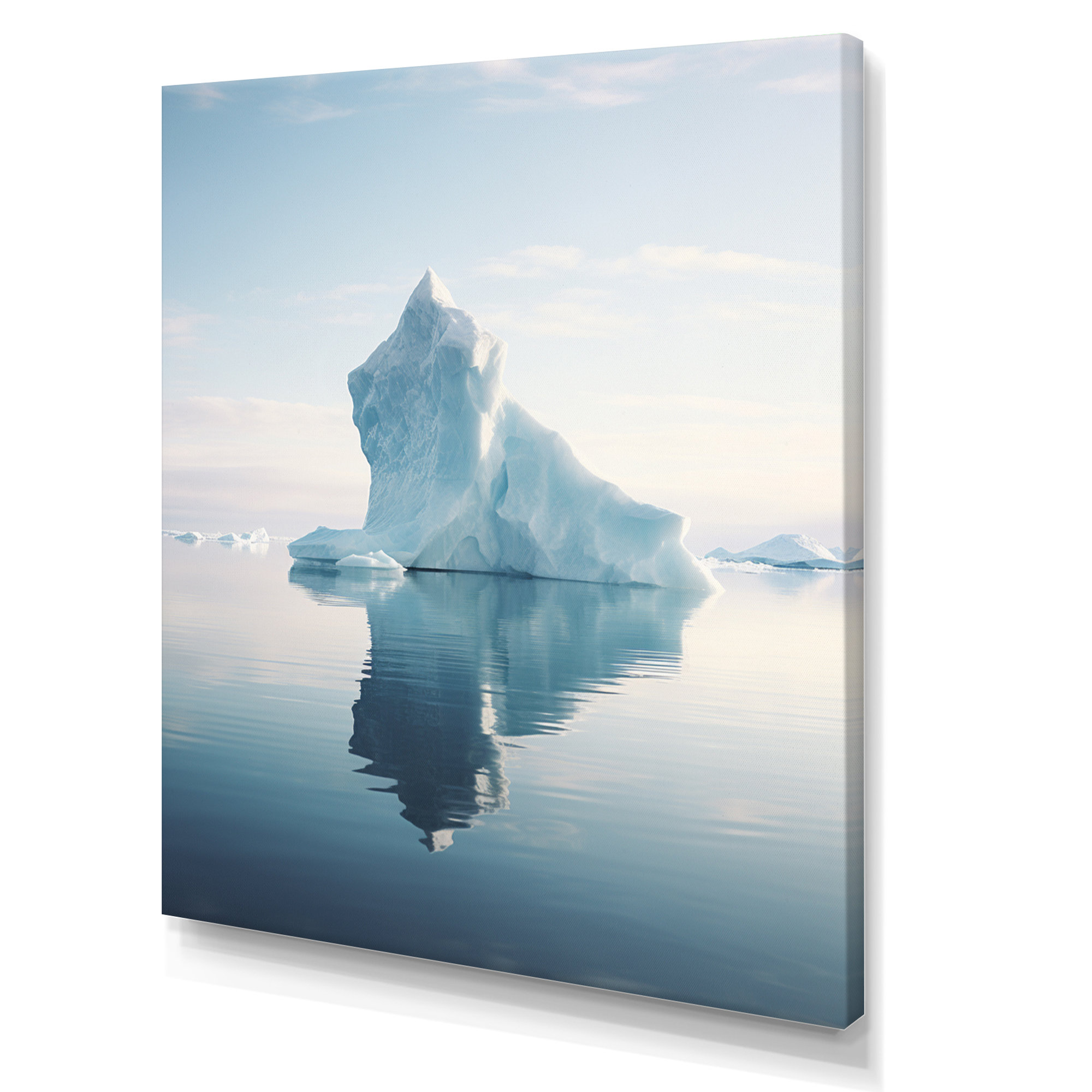 Rosecliff Heights Lockeland White Teal Iceberg Sublime Reflections - Print on Canvas - Wayfair ...